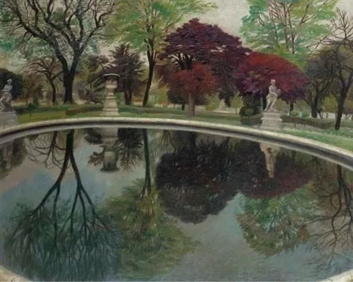 Hilda Carline - Luxembourg Gardens, Paris