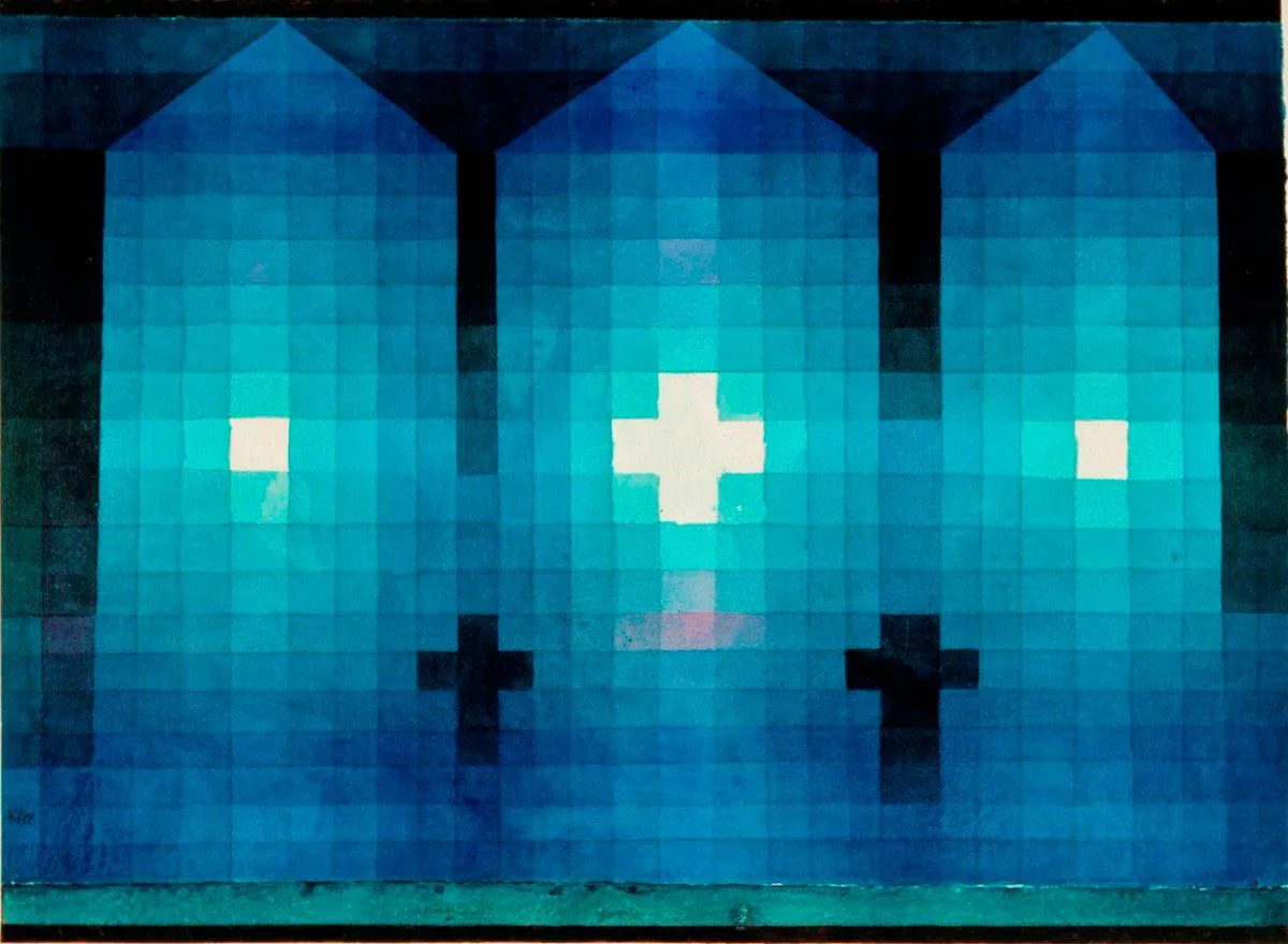 Paul Klee - Tomb in Three Parts, 1923