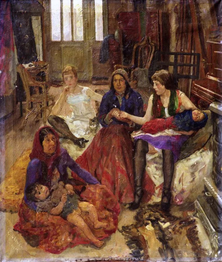 Coen Van Oven - White and Brown, 1917